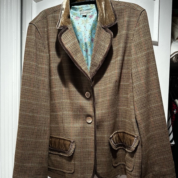 J. Jill | Jackets & Coats | Lovely Jay Jill Wool Plaid Blazer With ...
